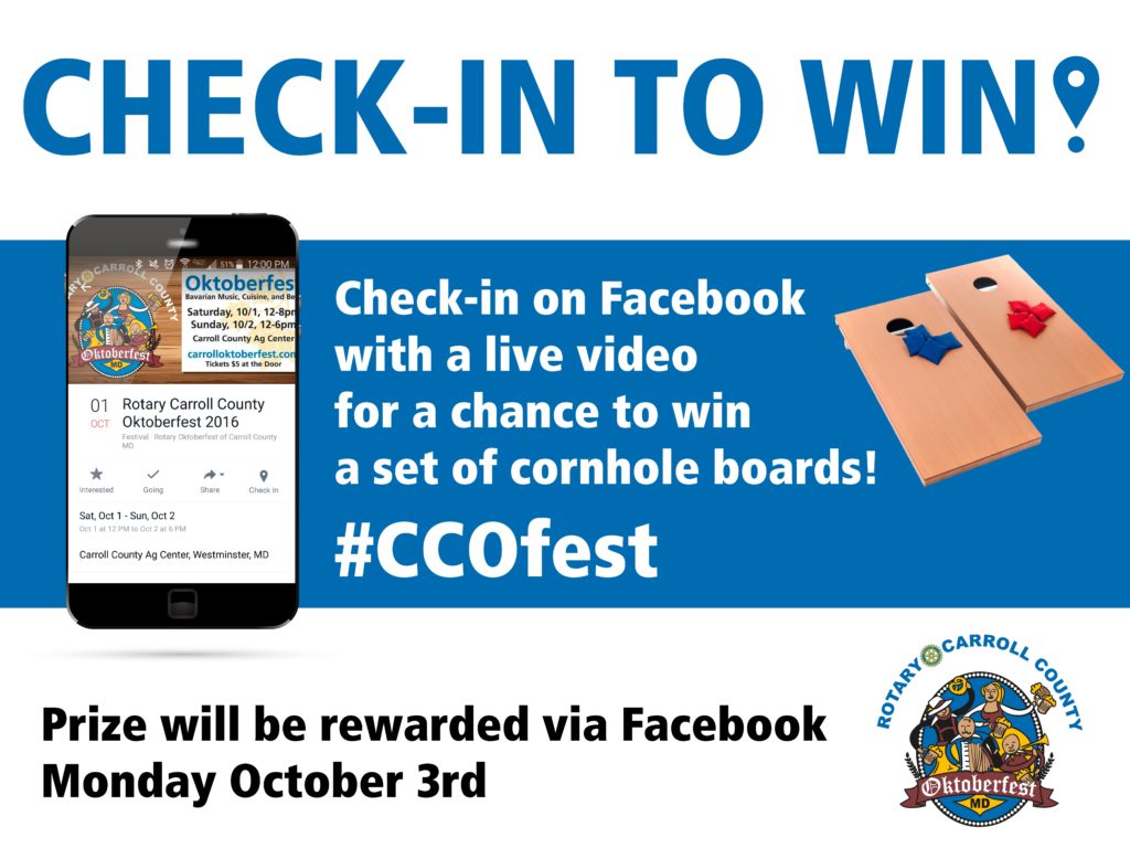 Check-in To Win Contest | Carroll Oktoberfest